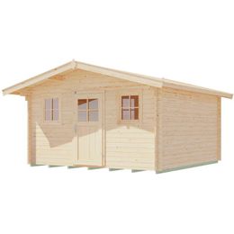 Weka Gartenhaus &raquo;110 Gr.2, 28 mm&laquo; beige Massivholz Fu&szlig;boden im Gartenhaus, ohne R&uuml;ck- und Seitenwand, ohne Dacheindeckung