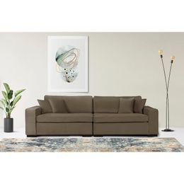Home Affaire 2-Sitzer &raquo;Skara&laquo; Lounge-Sofa mit Federkernpolsterung, in vielen Bezugsvarianten grau 100% Polyester B/H/T: 220cm x 86cm x 100cm, 