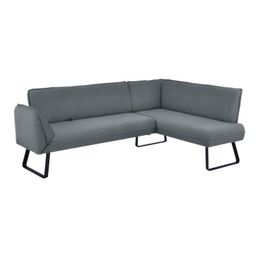 K+w Komfort & Wohnen K+W Komfort & Wohnen Eckbank &raquo;Drive&laquo; mit Seitenteilverstellung am langem Schenkel zur Sitzplatzerweiterung blau B/H/T: 91cm x 68cm, Leder CLOUD, 