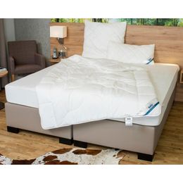 Microfaserbettdecke &raquo;Beco Medibett MF50 Made in Green 135x200 cm und weitere Gr&ouml;&szlig;en&laquo; warm F&uuml;llung Polyester Bezug Baumwolle 1 Stk. tlg. Made in EU, 