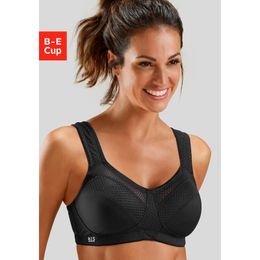 H.I.S. Sport-BH ohne B&uuml;gel aus schnell trocknendem COOLMAX -Material schwarz 100, Cup E Sport-BH