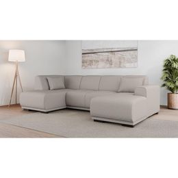 OTTO home Wohnlandschaft &raquo;BORNHOLM U-Form mit Recamiere rechts/links, B/T/H: 300/162/85 cm&laquo; U-Form mit Wellenunterfederung, Recamiere rechts oder 