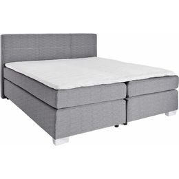 Jockenh&ouml;fer Boxspringbett &raquo;Evita&laquo; inkl. Topper und Kissen, erh&auml;ltlich in 140 & 180cm Breite beige Topper: 100% Polyurethan, Bezug (100% Polyester) abnehmbar und 
