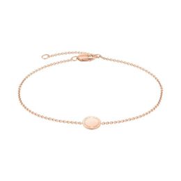 Liebeskind Berlin Damen Armband &raquo;Schmuck Geschenk Gold 375 Armkette Gold Collection&laquo; mit Zirkonia (synth.) rosa 18,5cm, Gelbgold 375