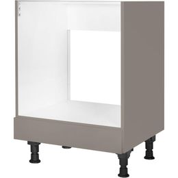 Nobilia Herdumbauschrank &raquo;"Laser", vormontiert, mit h&ouml;henverstellbaren Sockelf&uuml;&szlig;en,&laquo; mit Backofenschublade, Breite 60 cm B/H/T: 60cm x 87cm x 58,3cm, 