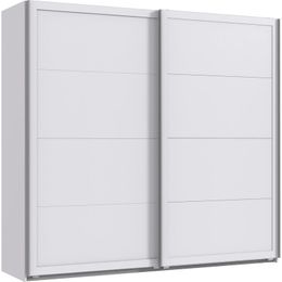 wimex Schwebet&uuml;renschrank &raquo;Chalet&laquo; in Landhausoptik, 180 oder 225cm breit wei&szlig; Holzwerkstoff Wei&szlig;, B/H/T: 225cm x 208cm x 65cm, T&uuml;ren: 2 Stk.