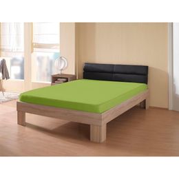 Kum Spannbettlaken &raquo;Frottee-Stretch Spannbetttuch&laquo; bis ca. 30 cm Matratzenh&ouml;he gr&uuml;n Frottee, Obermaterial: 80% Baumwolle, 20% Polyester B/L: 200cm, 1 