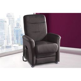 Sit & More sit&more TV-Sessel &raquo;Charlie&laquo; Set, wahlweise mit Motor und Aufstehhilfe braun Altara Nubuck , die Luxus-Microfaser aus 100% Polyester;Luxus-Kunstleder;