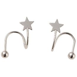 Firetti Damen Paar Ohrstecker &raquo;Schmuck Geschenk Silber 925 Ohrschmuck Ohrringe Sterne&laquo; Made in Germany silber 5,5mm, Silber 925 (Sterlingsilber)