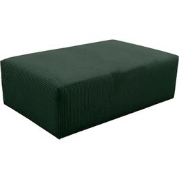 WERK2 Polsterhocker &raquo;Zeus-XL Polsterhocker modern und bequem&laquo; Curvy Trend Hocker mit urbaner Optik gr&uuml;n 90% Polyester, 10% Nylon B/H/T: 120cm x 41cm x