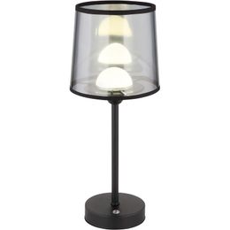 Globo LIGHTING LED Tischleuchte &raquo;LUNKI&laquo; LED-Modul 1 Stk. Tischlampe/Wohnzimmer/Flur/Schlafzimmer/Touch Ein/Aus schwarz &Oslash; 14cm H: 35cm, 1 Stk.