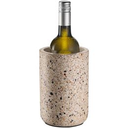 APS Wein- und Sektk&uuml;hler &raquo;Flaschenk&uuml;hler -TERRAZZO-, &Oslash; 12,5 cm, H&ouml;he ca. 19 cm, Beton&laquo; in Terrazzo Optik beige Beton Einheitsgr&ouml;&szlig;e