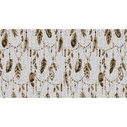 ARCHITECTS PAPER Fototapete &raquo;Atelier 47 Feather Puzzle 3&laquo; mehrfarbig glatt Vlies, Wand, Schr&auml;ge, Decke gelb Vlies B/L: 5m x 2,7m