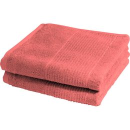 Fleuresse Badetuch &raquo;2828&laquo; Duschhandt&uuml;cher, Handt&uuml;cher, Walkfrottee, 100% Baumwolle rot Frottier, Obermaterial: 100% Baumwolle B/L: 90cmx200cm, 1 Stk.,
