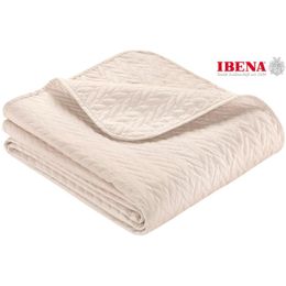 Ibena Tagesdecke &raquo;Sonio&laquo; Tagesdecke mit Steppung in diversen Designs, als &Uuml;berwurf geeignet beige Kunstfaser B/L: 280cm x 250cm