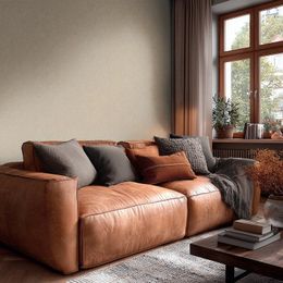 Livingwalls living walls Vliestapete &raquo;Vibes & Styles Elina &ndash; Soft Texture Vliestapete&laquo; uni leicht strukturiert Feine Struktur mit edlem Glanz f&uuml;r eine ruhige, 