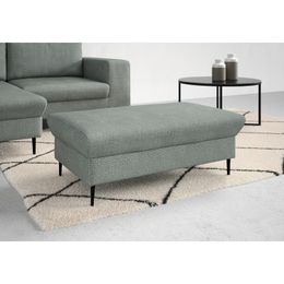 DOMO collection Sitzhocker &raquo;Modica&laquo; Auch in Cord, Fu&szlig;h&ouml;he passend f&uuml;r g&auml;ngige Saugroboter! gr&uuml;n B/H/T: 99cm x 42cm x 65cm, Struktur