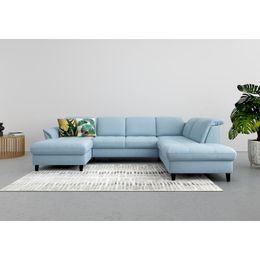 Sit & More sit&more Wohnlandschaft &raquo;Maggiore U-Form&laquo; wahlweise mit Kopfteilverstellung, Schlaffunktion und Stauraum blau 98% Polyester, 2% Polyamid B/H/T: 312cm 
