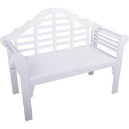 Garden Pleasure Gartenbank &raquo;Bank PATTAYA&laquo; BxTxH: 54x124x95 cm, zusammenklappbar wei&szlig; FSC -zertifiziertes Massivholz B/H/T: 54cm x 95cm x 124cm