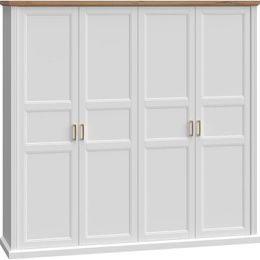 OTTO home Kleiderschrank &raquo;Tara&laquo; lackiert mit wasserbasiertem UV-Lack, in 4 Breiten wei&szlig; Holzwerkstoff, MDF wei&szlig;matt, B/H/T: 236cm x 227cm x 59cm, 