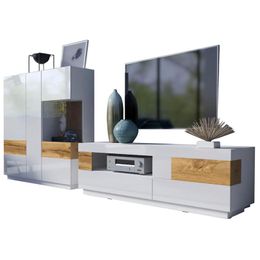 OTTO home Wohnwand &raquo;SILKE&laquo; Set, 2 Stk. tlg. wei&szlig; B/H/T: 290cmcm