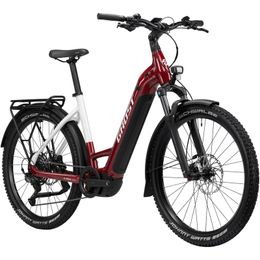 GHOST Unisex &raquo;E-Teru Advanced EQ Low - Bosch Mittelmotor&laquo; 11 Gang Shimano Cues U8000 Shadow+ Schaltwerk Kettenschaltung Mittelmotor 250 W 50cm, 27,5 