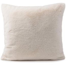 G&ouml;zze Dekokissen &raquo;Uni Flauschkissen LaPit&laquo; beige Polyester B/L: 60cm x 60cm, 1 Stk.