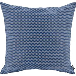 HOCK Dekokissen &raquo;Miss Dots Kissen&laquo; mit Punkten, Kissenh&uuml;lle mit F&uuml;llung, 1 St&uuml;ck blau Baumwolle, Polyester B/L: 50cm x 50cm, 1 Stk.