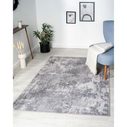 MyFlair Outdoorteppich &raquo;Avery&laquo; rechteckig 10 mm H&ouml;he Kurzflor, modernes Design, waschbar, In- und Outdoor geeignet grau Polyester B : 120cm 1 Stk., 10mm, L: 
