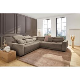 Jockenh&ouml;fer Wohnlandschaft &raquo;Monza L-Form, B: 292x292 cm, mit 30 cm elektr. Sitztiefenverstellung&laquo; 140kg Belastbarkeit je Sitz, Kopfteilverstellung & USB-Anschluss