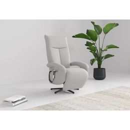 Sit & More sit&more TV-Sessel &raquo;TV Dance&laquo; wahlweise manuell oder elektrischer Funktion mit Akku grau 95%Polyester 5%Polyamid Flachgewebe LINO,mit 2 Motoren,mit 