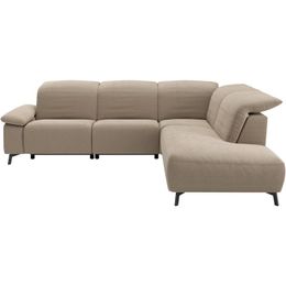 Musterring Ecksofa &raquo;MR 370, intelligenter Komfort im modernen Design&laquo; Optionale Relaxfunktion, flexible Kopfteile & klappbare Armlehnen 95% Polyester, 5% Nylon B