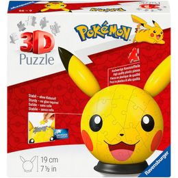 Ravensburger Puzzleball &raquo;Pok&eacute;mon Pikachu mit ansteckbaren Ohren&laquo; Made in Europe Einheitsgr&ouml;&szlig;e