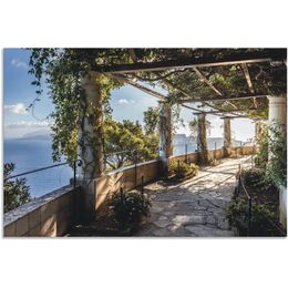Artland Wandbild &raquo;Garten der Villa San Michele auf Capri&laquo; Geb&auml;ude 1 Stk. tlg. als Alubild, Leinwandbild, Poster in verschied. Gr&ouml;&szlig;en gr&uuml;n B/H/T: 120cm x 80cm,