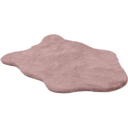 Sch&ouml;ner Wohnen Kollektion SCH&Ouml;NER WOHNEN-Kollektion Fellteppich &raquo;Tender&laquo; fellf&ouml;rmig 26 mm H&ouml;he weich durch Microfaser, Kaninchenfell Haptik, Kunstfell, waschbar rosa Kunstfaser
