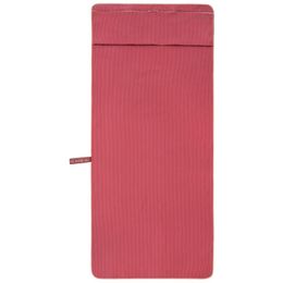 Dyckhoff Handtuch &raquo;Mikrofaser Sporttuch Struktur&laquo; Mit &Uuml;berst&uuml;lpkapuze, Schnelltrocknend, Leicht, Rei&szlig;verschlusstasche rosa Microfaser, Mikrofaser B/L: 