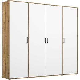 Rauch Kleiderschrank &raquo;VOYAGER Garderobe W&auml;scheschrank Schlafzimmer&laquo; in 3 verschiedenen Ausstattungen BASIC/CLASSIC/PREMIUM, mit 2 modernen 