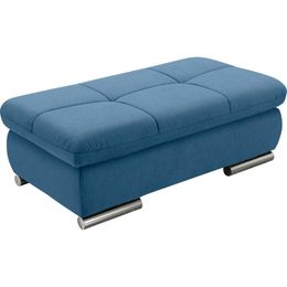 set one by Musterring Stauraumhocker &raquo;SO 4100&laquo; blau B/H/T: 128cm x 43cm x 68cm, Luxus-Microfaser Paris