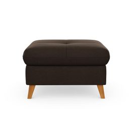 Sit & More sit&more Stauraumhocker &raquo;G&ouml;teborg&laquo; mit Federkern braun B/H/T: 76cm x 47cm x 63cm, Luxus-Microfaser Florence