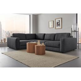 Home Affaire Ecksofa &raquo;Bloomfield, Mega Polsterecke, Breite 289cm, viel Platz, L-Form&laquo; In verschiedenen Gr&ouml;&szlig;en grau 100% Polyester B/H/T: 209cm x 84cm 