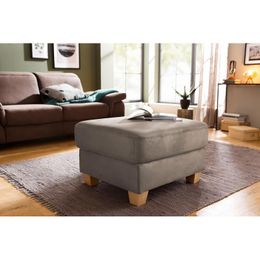 Home Affaire Polsterhocker &raquo;Dalia&laquo; mit Stauraum, Federkern-Polsterung passend zur "Dalia"-Serie braun Luxus-Microfaser Florence (100% Polyester);Luxus