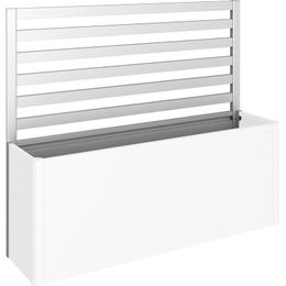 Rankgitter f&uuml;r BioHort Hochbeet DaVinci 200 silber Stahlblech B/H/T: 201cm x 91cm