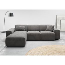 Home Affaire Ecksofa &raquo;Glimminge L-Form auch in Breitcord, Feincord + Easy care-Bezug,&laquo; Breite 264, Zierkissen grau 12% Polyaxryl, 88% Polyester B/H/T: