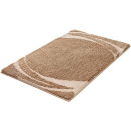 Kleine Wolke Badematte &raquo;&raquo;Mystic&laquo;, Badvorleger, Badezimmer Teppich&laquo; H&ouml;he 25 mm rutschhemmend beschichtet fu&szlig;bodenheizungsgeeignet Badteppich, modernes Design, Hoch-