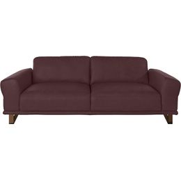 W.Schillig 2,5-Sitzer &raquo;montanaa&laquo; mit Metallkufen in Bronze pulverbeschichtet, Breite 232 cm braun B/H/T: 232cm x 78cm x 94cm, Longlife Xtra-Leder Z69