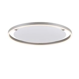 JUST LIGHT Deckenleuchte &raquo;RITUS&laquo; LED-Board 1 Stk. Warmwei&szlig; LED, dimmbar, Switchmo grau 1, &Oslash; 5,9cm, 1 Stk.