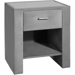 Home Affaire Nachttisch grau B/H/T: 50cm x 61cm x 41cm