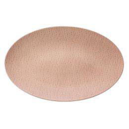 Seltmann Weiden Servierplatte &raquo;Life Fashion&laquo; Platte oval rosa Porzellan B/H/L: 25,8cm x 2,5cm x 40,3cm