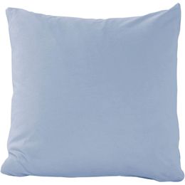 Primera Kissenbezug &raquo; Mako-Feinjersey Kissenbezug im Doppelpack&laquo; In vielen Uni-T&ouml;nen blau Feinjersey, Obermaterial: 100% Baumwolle B/L: 40cm x 40cm, 2 Stk., 