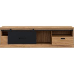 FORTE Lowboard &raquo;KaszimiroTV-Board, TV-Schrank&laquo; schwarz Holzwerkstoff B/H/T: 203,1cm x 56,2cm x 52cm, 2 Stk., 1 Stk.